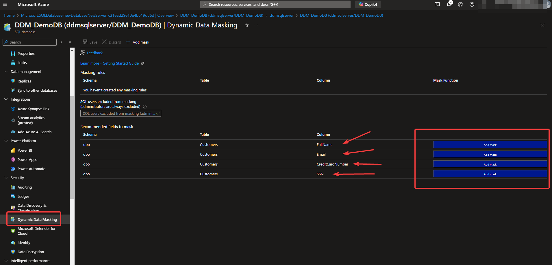 Secure, Compliant, and User-Friendly: The Power of Dynamic Data Masking in Azure SQL Database ...